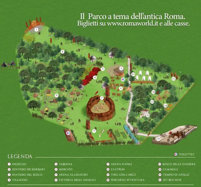 Roma World Map and Brochure (2021 - 2023) | ThemeParkBrochures.net