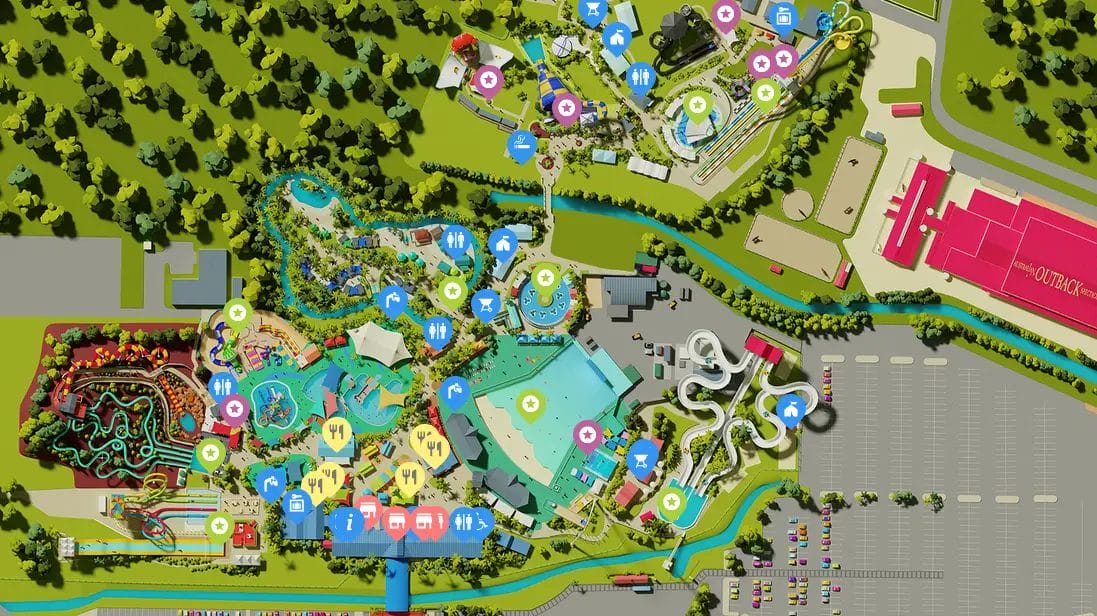 Wet'n'Wild Gold Coast Map and Brochure (2015 - 2023 ...