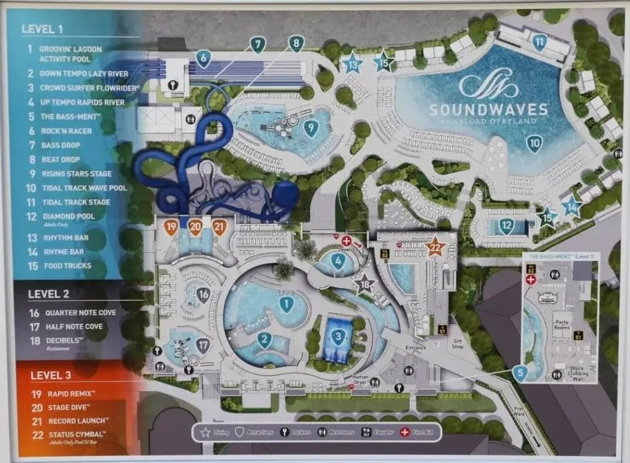 SoundWaves at Gaylord Opryland Map and Brochure (2020 - 2023 ...